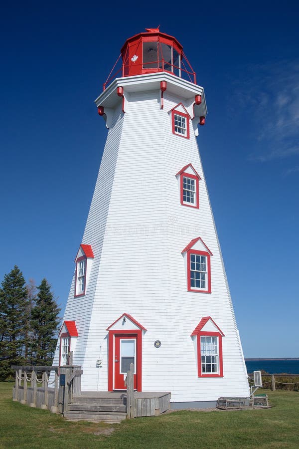 Panmure Island Lighthouse, PEI Editorial Photography - Image of ...