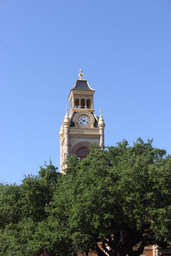 Historic Llano County Courthouse Located in Downtown Llano TX Stock ...