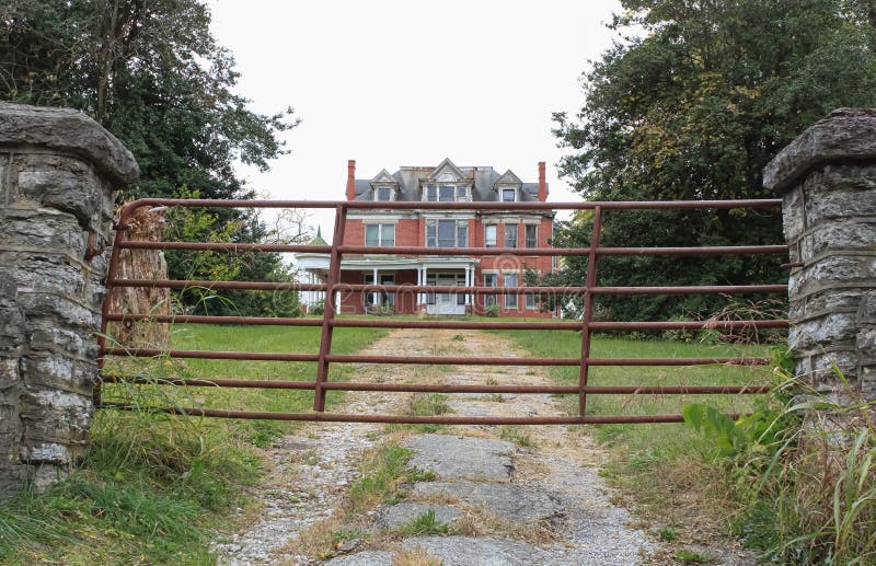 Georgetown Mansion Gate stock image. Image of building - 319161889