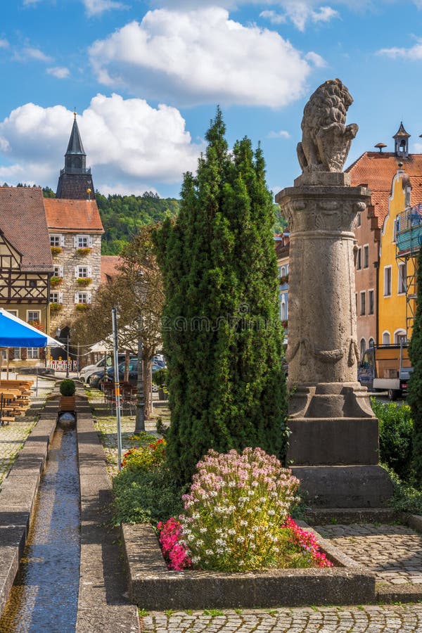 Historic Market Square in Berching Editorial Photo - Image of ...