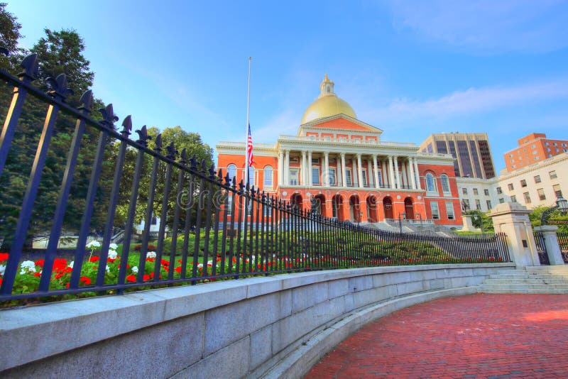 Massachusetts State House in Boston Stock Image - Image of house ...