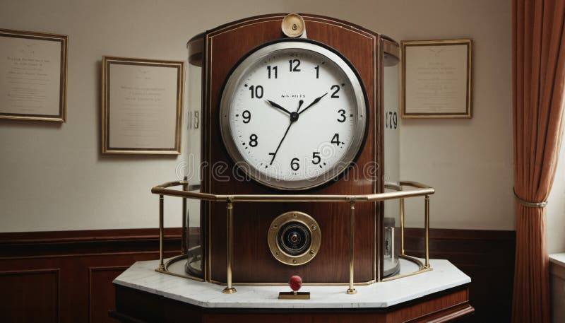Historic Master Clock Technology Stock Photo - Image of antique ...