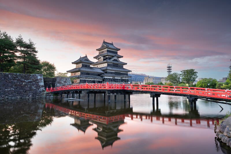 The Historic Matsumoto Castle in Matsumoto, Japan Stock Image - Image ...