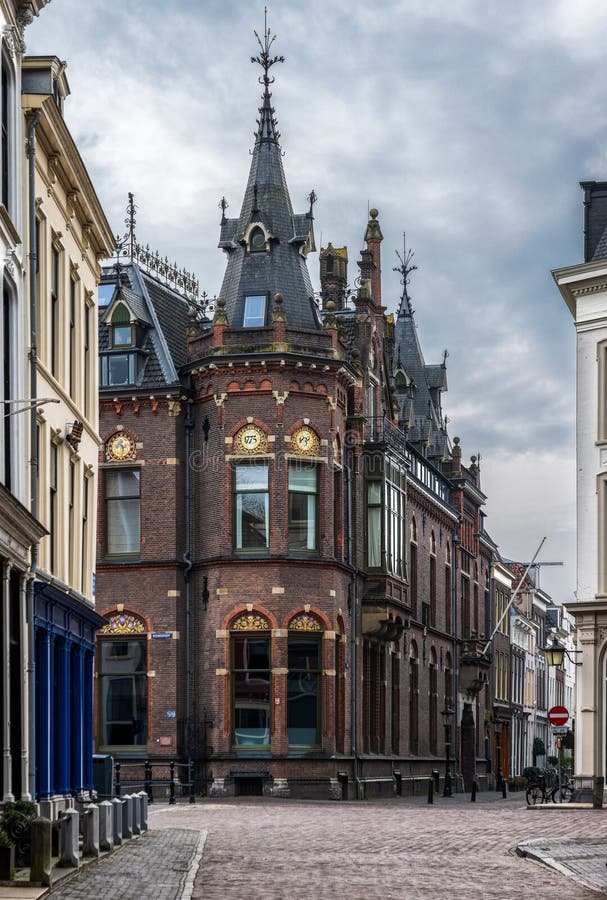 Medieval Buildings in Utrecht Editorial Stock Image - Illustration of ...
