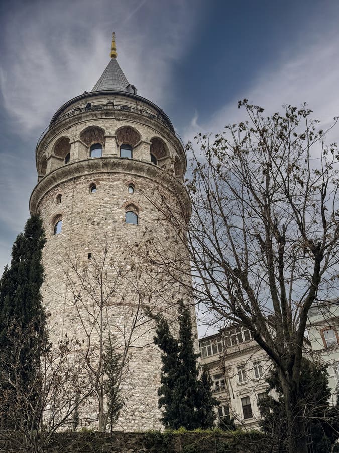 Historic Medieval Galata Tower, Istanbul, Turkey Stock Image - Image of ancient, building: 365371127