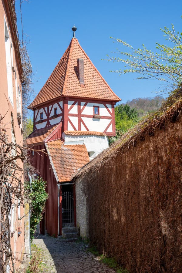 Historic Medieval Tower in Beilngries Stock Photo - Image of beilngries ...