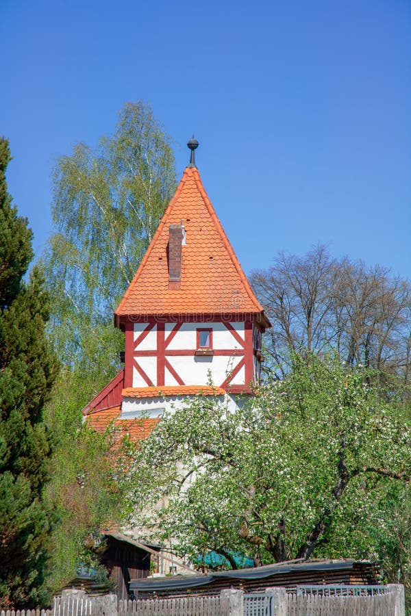 Historic Medieval Tower in Beilngries Stock Image - Image of medieval ...