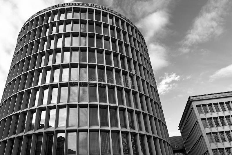 Historic, Modernist Building in the Shape of a Cylinder Stock Image ...