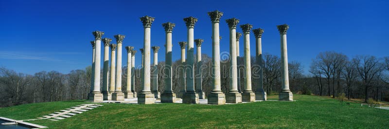 Historic National Capitol Columns Stock Photo - Image of monument ...