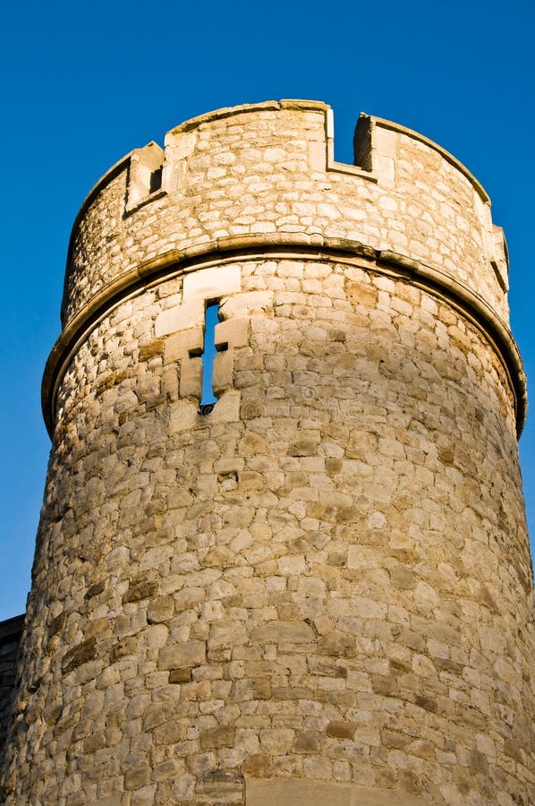 Medieval Castle Watchtower Window Stock Image - Image of arrow, battle ...