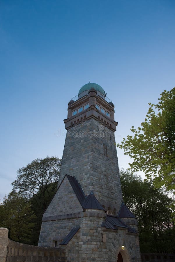 Historic Observatory in the Early Evening before Blue Sky Stock Image ...