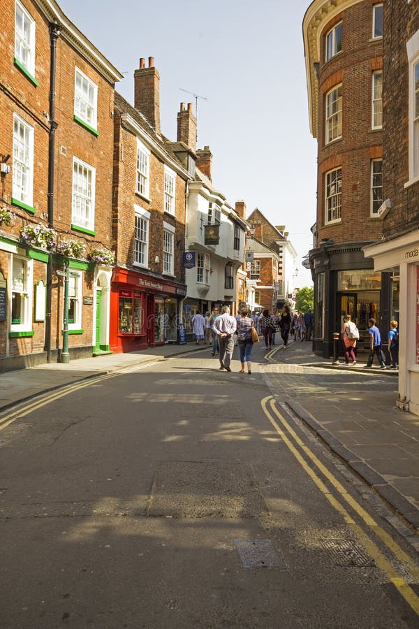 Historic, Old Architecture in the Streets of York, England, UK ...