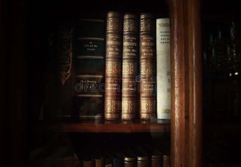 Classic Library. Antique Furniture Stock Image - Image of archive ...