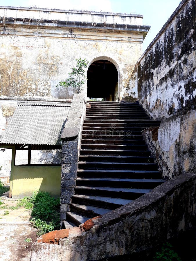 Historic Old Building Stairs Fortress Citadel Stock Image - Image of ...
