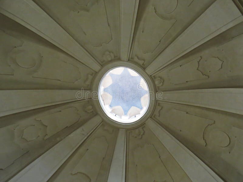 Historic Old Church Ceiling Roof Dome Interior Circle Window Light ...