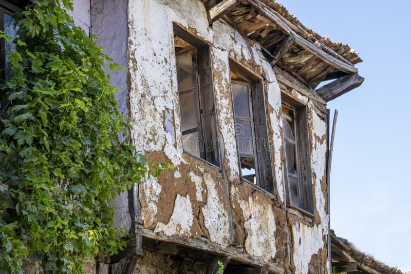 A Historic and Old Weathered House Stock Image - Image of weathered ...