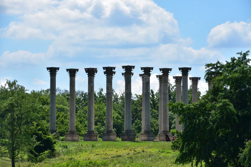 Historic Pillars from Old Capitol Building in DC Editorial Photo ...