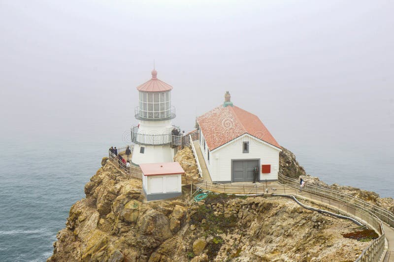 The Historic Point Reyes Lighthouse in Northern California. Editorial ...