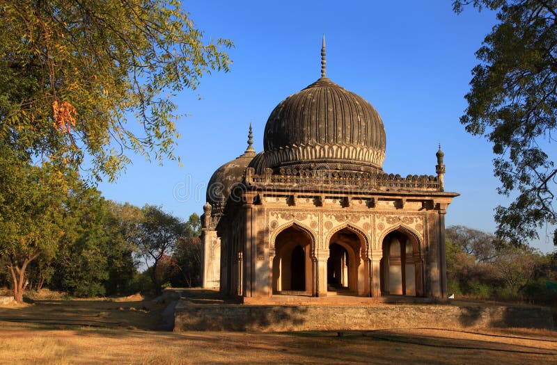 Historic Quli Qutb Shahi Tombs Stock Photo - Image of india, islamic ...