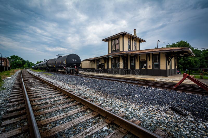The Historic Railroad Station in Gettysburg, Pennsylvania. Stock Image ...