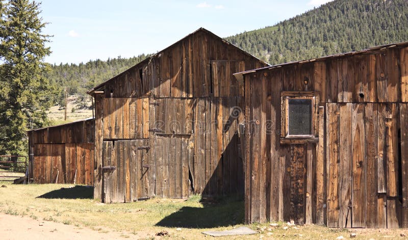 Historic ranch barns stock photo. Image of outside, boards - 32564692