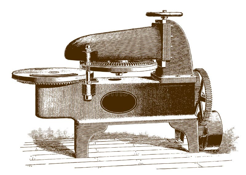 Historical Rolled Forging Machine Stock Vector - Illustration of ...