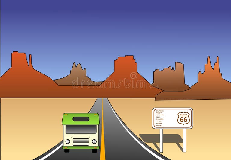 Route 66 Arizona Stock Illustrations – 323 Route 66 Arizona Stock ...