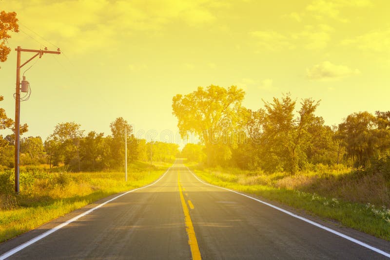 Historic Route 66 stock image. Image of sunset, colorful - 33630963