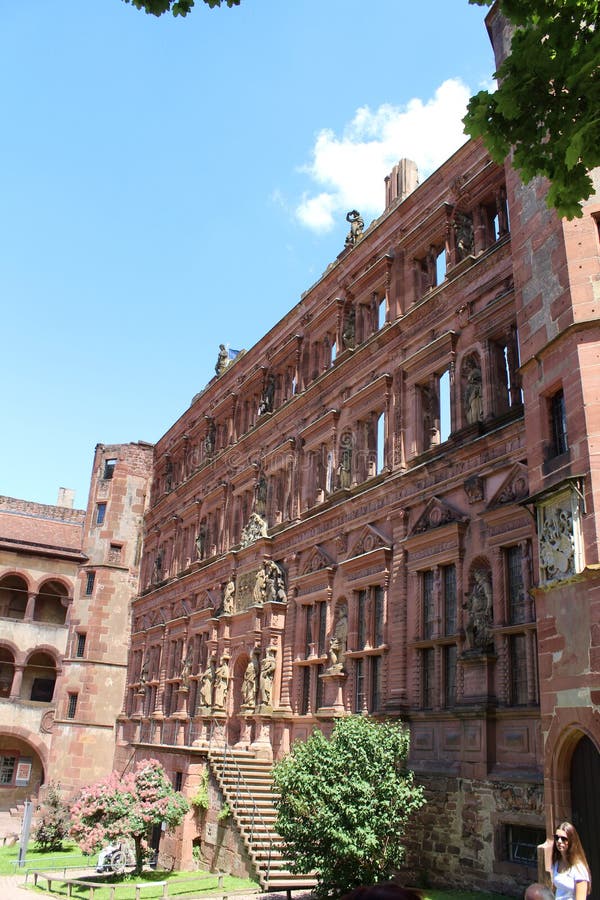 Historic Ruins of Heidelberg Castle in Germany Editorial Stock Photo ...