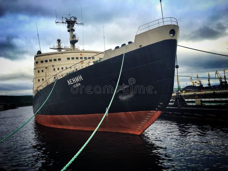 Icebreaker Lenin in Murmansk Editorial Photo - Image of russia ...