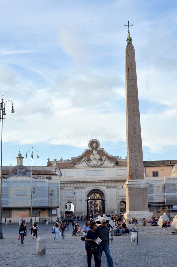 Famous square in Rome editorial stock photo. Image of italy - 146049033