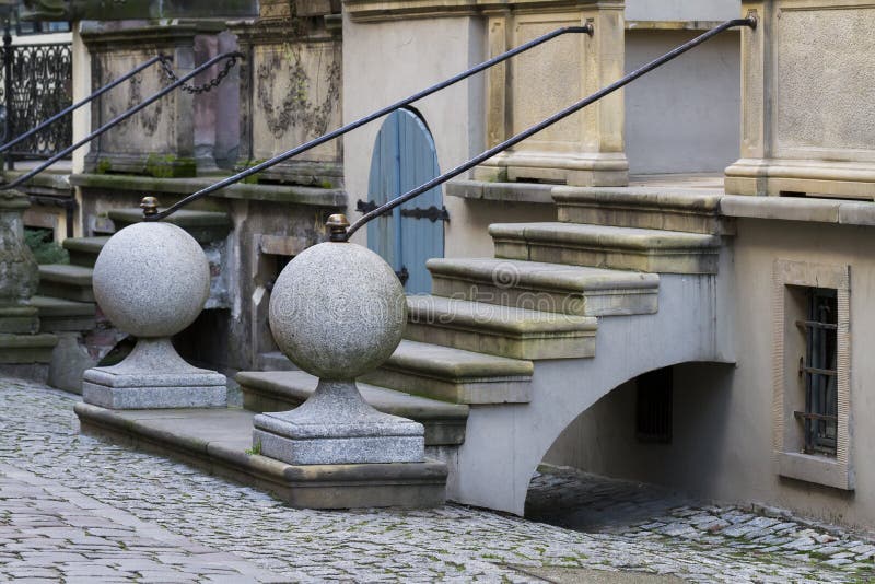 The Historic Stairs in the Old Town Stock Image - Image of landmark ...