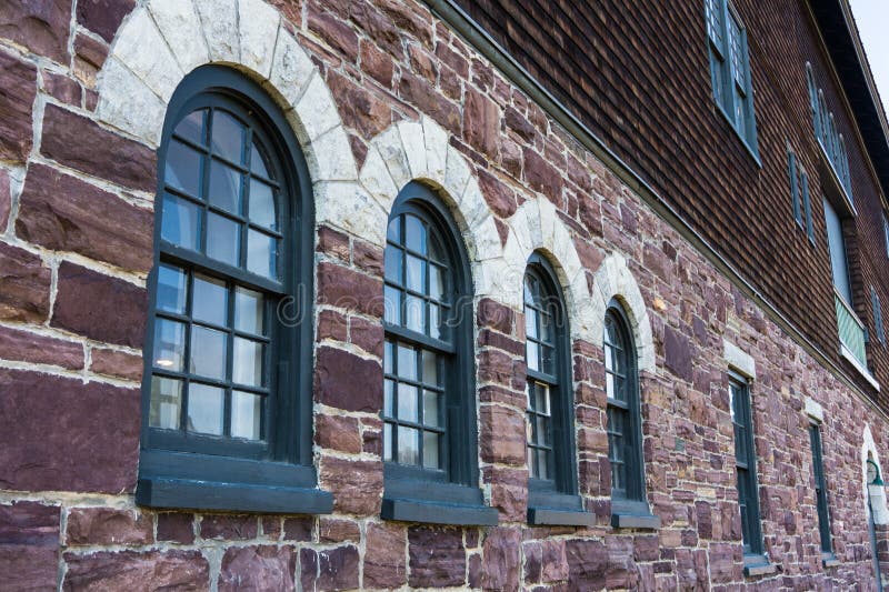 Historic Stone Arched Windows Stock Photo - Image of windows, stone ...