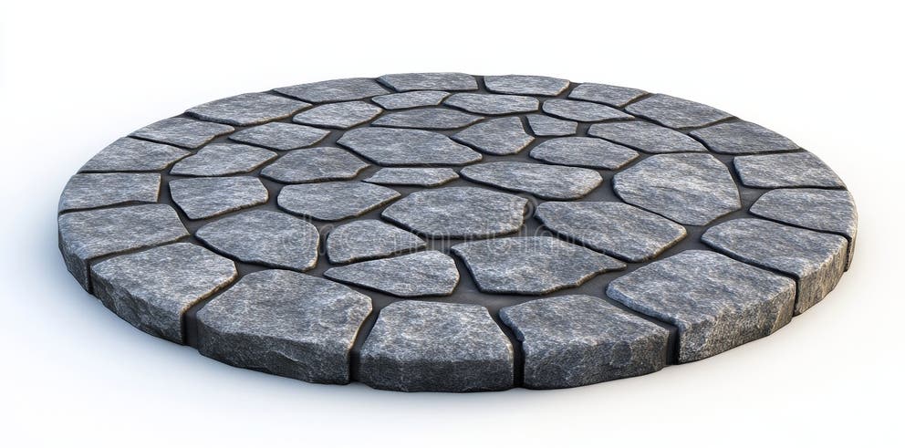 A Historic Stone Structure Composed of Concentric Circles and Enigmatic Signs Stock Photo ...