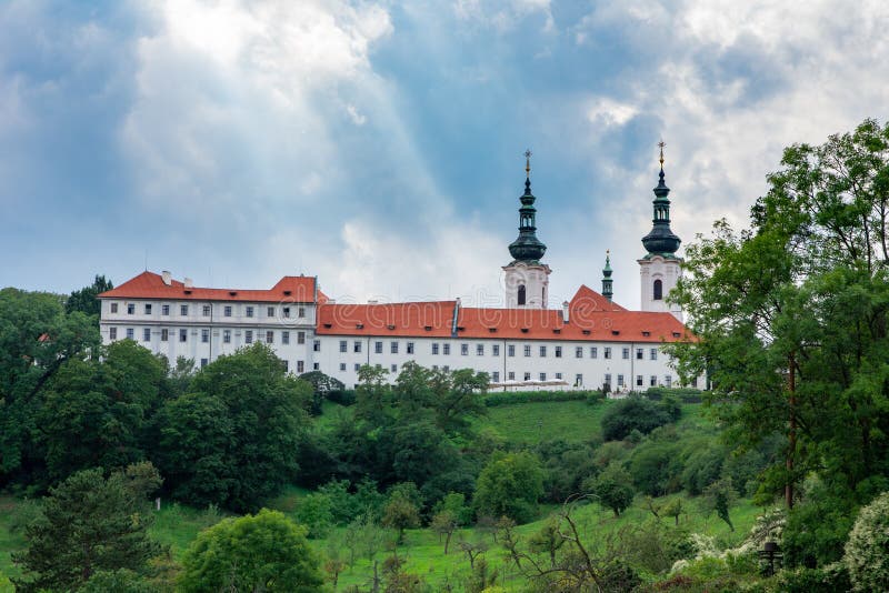 Strahov Monastery in Prague Stock Image - Image of historical, tower ...