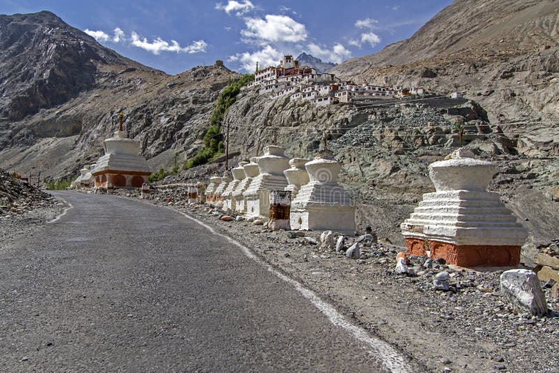Gompas in Ladakh, India stock image. Image of gonpa, tikse - 27682999