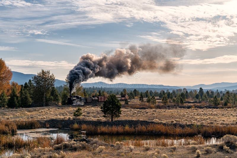 The Historic Sumpter Valley Railroad in Central Oregon Stock Photo ...