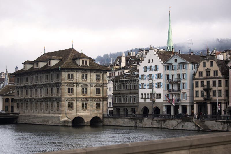 Historic Swiss City of Zurich Stock Photo - Image of swiss, zafrac14 ...
