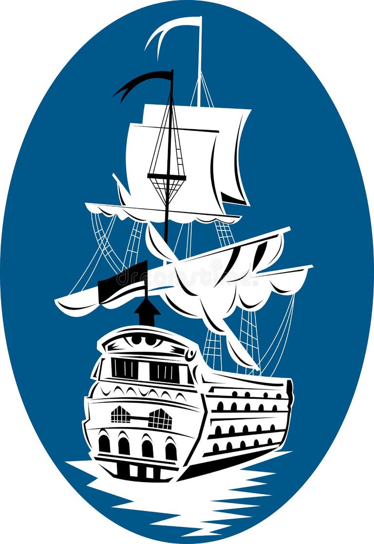 Historic Tall Sailing Ship Stock Illustrations – 1,545 Historic Tall ...