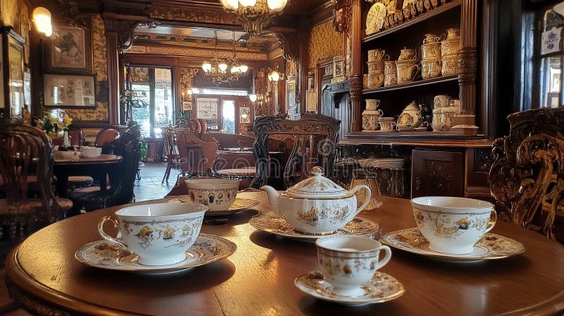Historic Tea House Cafe with Victorian Decor and Rich Tea Blends ...