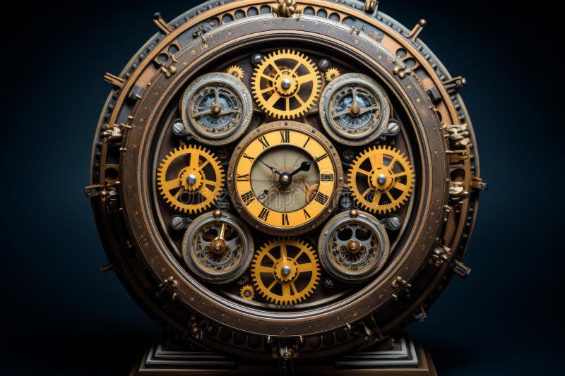 Historic Time Machine Old. Generate Ai Stock Photo - Image of globe ...