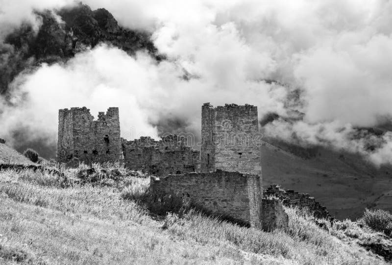 Historic Tower Complexes in Ingushetia Stock Image - Image of ancient ...