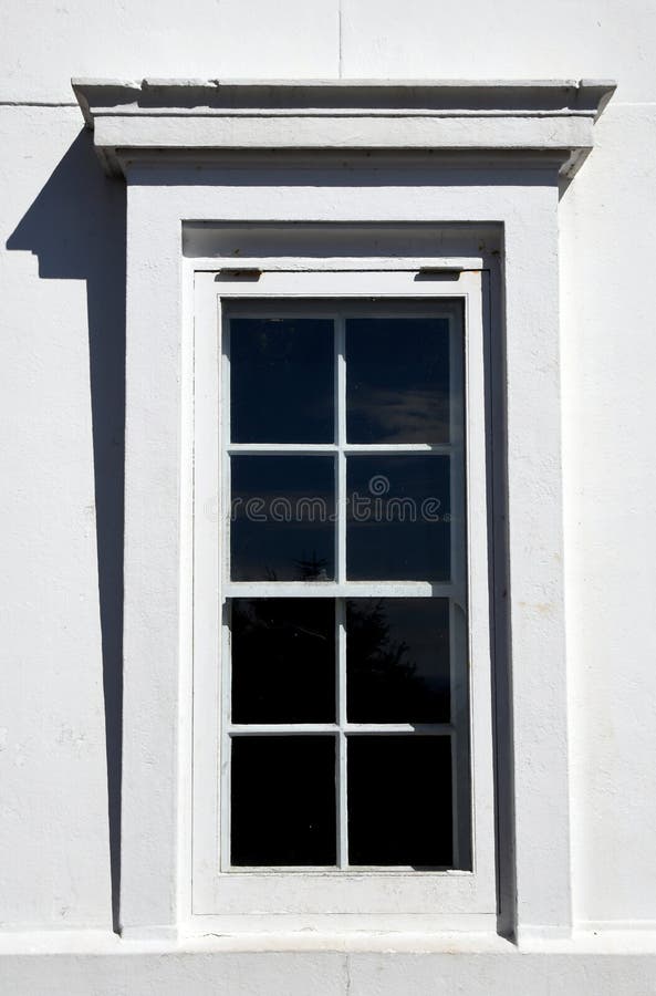 Historic Tower Window of the Cape Meares Lighthouse Stock Image - Image ...