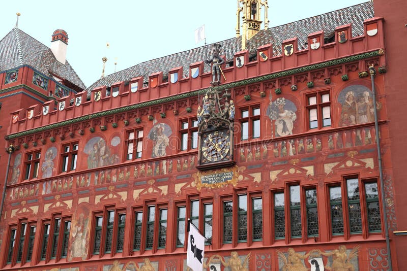 Historic Architecture in Basel Stock Photo - Image of architecture ...