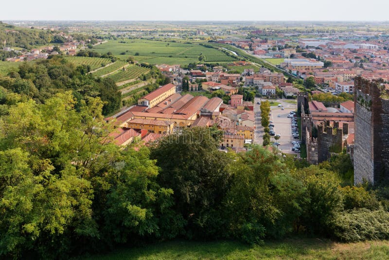 Historic Town of Soave stock photo. Image of panorama - 201272446