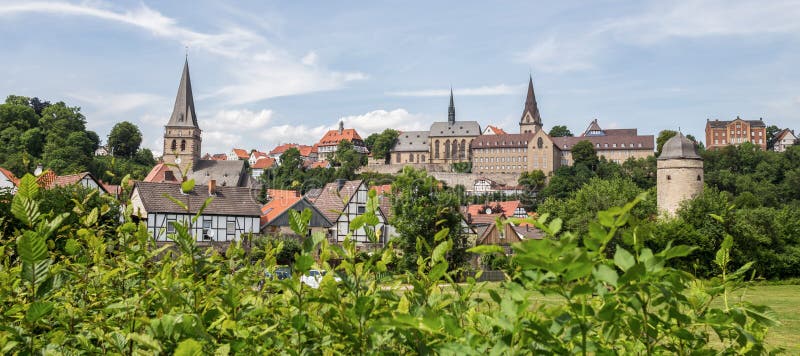 Historic Town Warburg Germany Stock Image - Image of hansestadt, gate ...