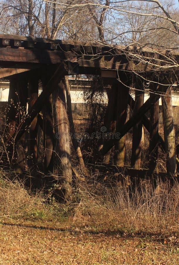 Historic Train Trellis Over River in Jefferson TX Stock Image - Image ...