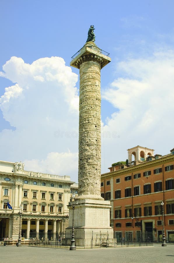 Trajan column stock photo. Image of obelisk, fountain - 4237972