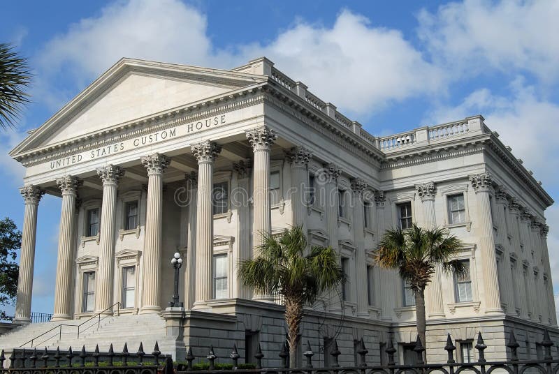 Historic U.S.Customs House editorial photography. Image of southern ...
