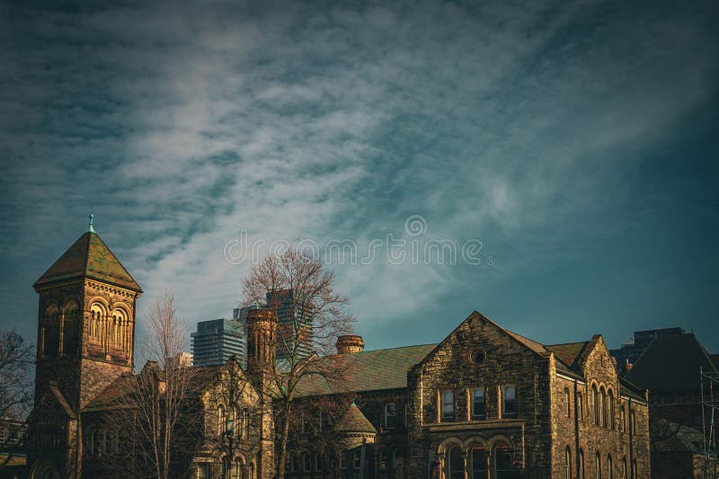 Historic University Scenery Stock Photo - Image of tourism, trees ...